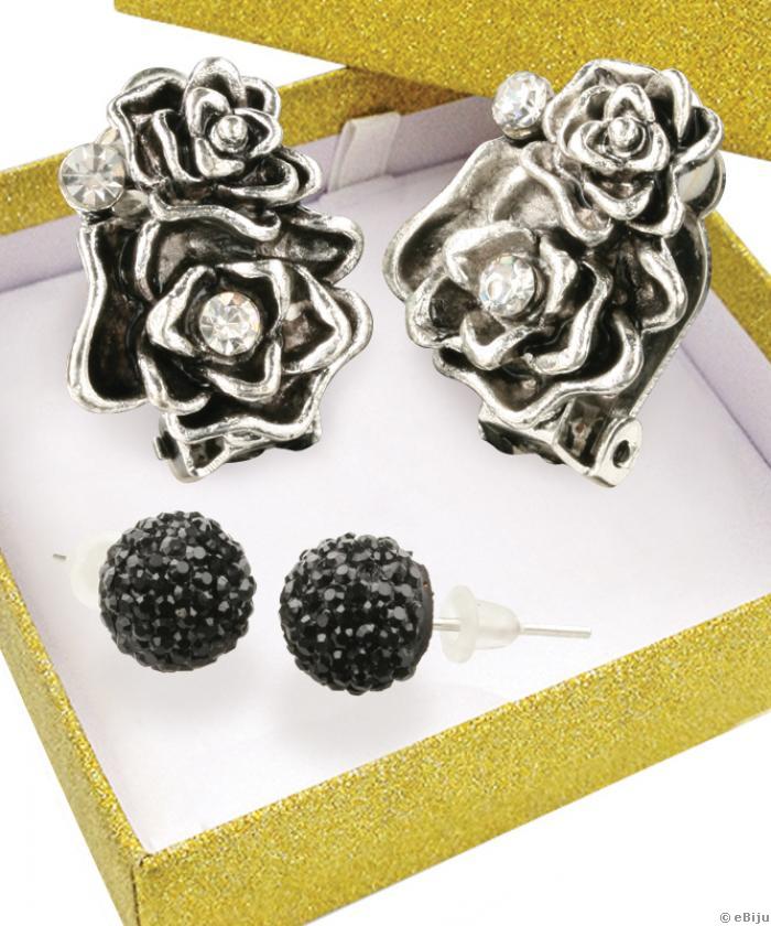 Set cercei Trandafir Negru