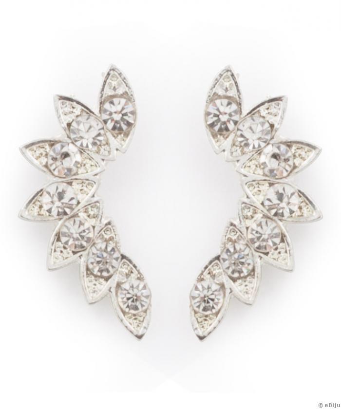 Cercei Evantai argintiu