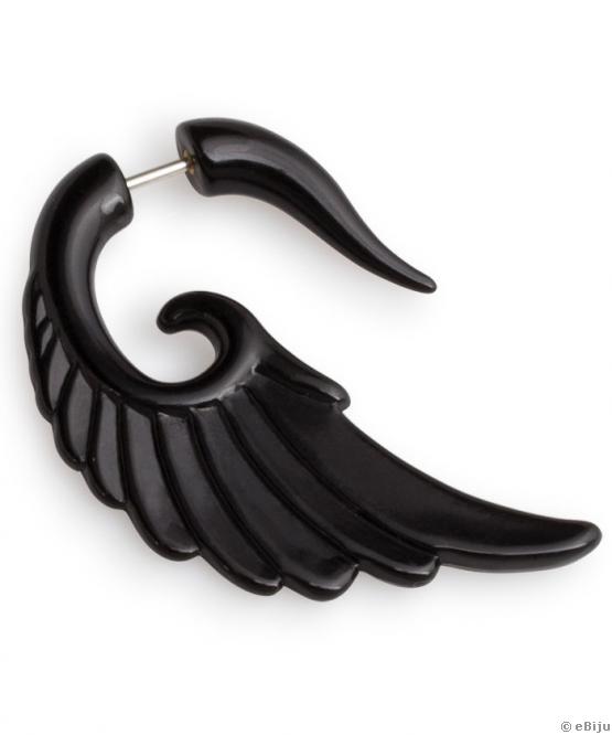 Cercel tribal aripă neagră