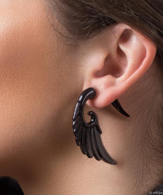 Cercel tribal aripă neagră