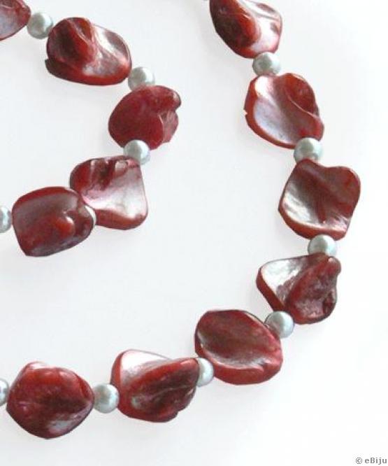 Colier sidef rosu deschis