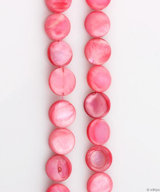 Sidef bănuţ, roz, 1.2 cm